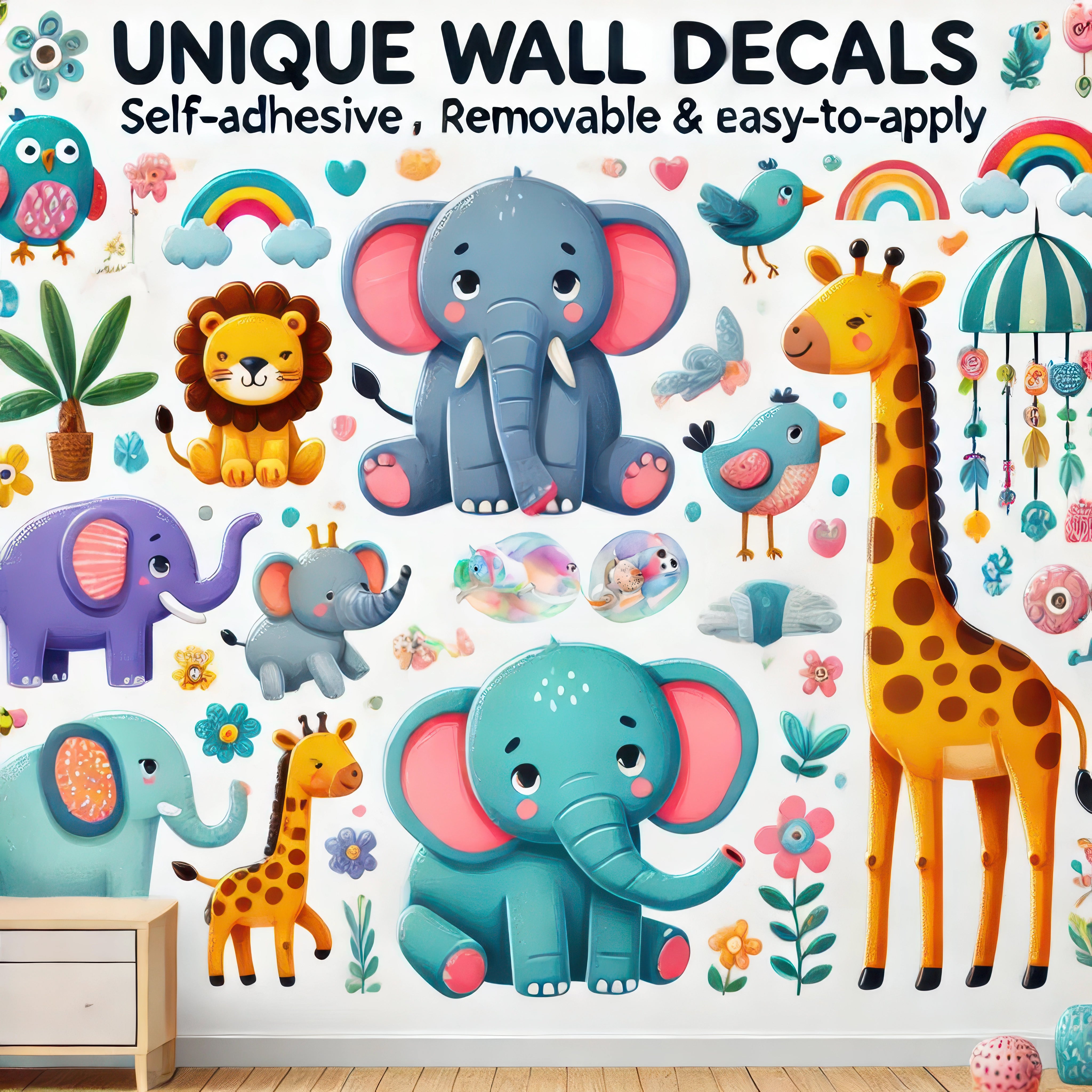 Unique Wall Decals | Self-Adhesive, Removable & Easy-to-Apply ...