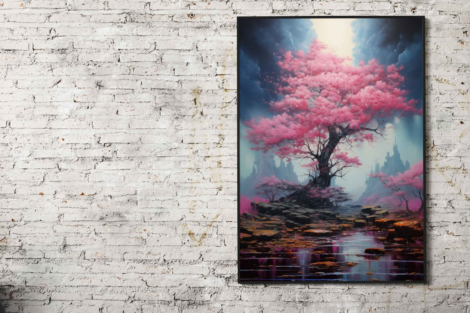 Cherry Blossom Tree Poster | Asian Style Wall Art - Multiple Sizes ...