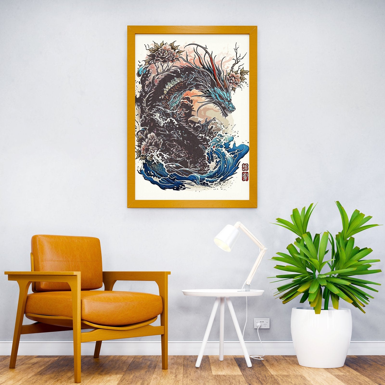 Japan Dragon Art | Asian Style Wall Art - Multiple Sizes Available ...