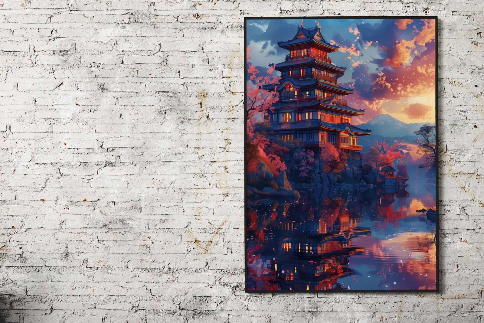 Japanese Medieval Castle | Asian Style Wall Art - Multiple Sizes ...