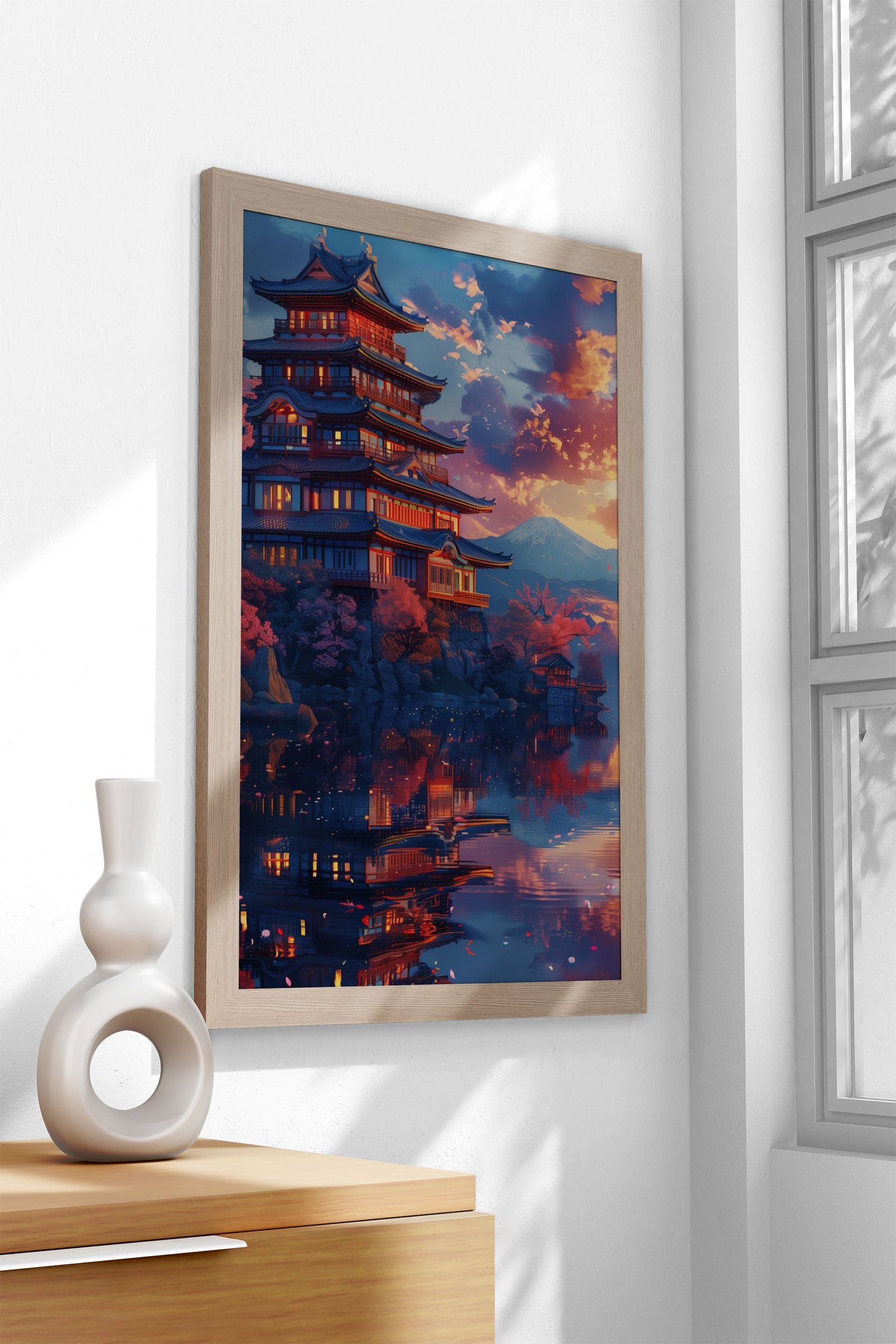Japanese Medieval Castle | Asian Style Wall Art - Multiple Sizes ...
