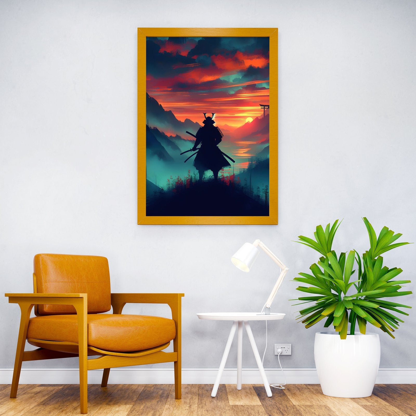 Japanese Shogun Warrior | Asian Style Wall Art - Multiple Sizes ...