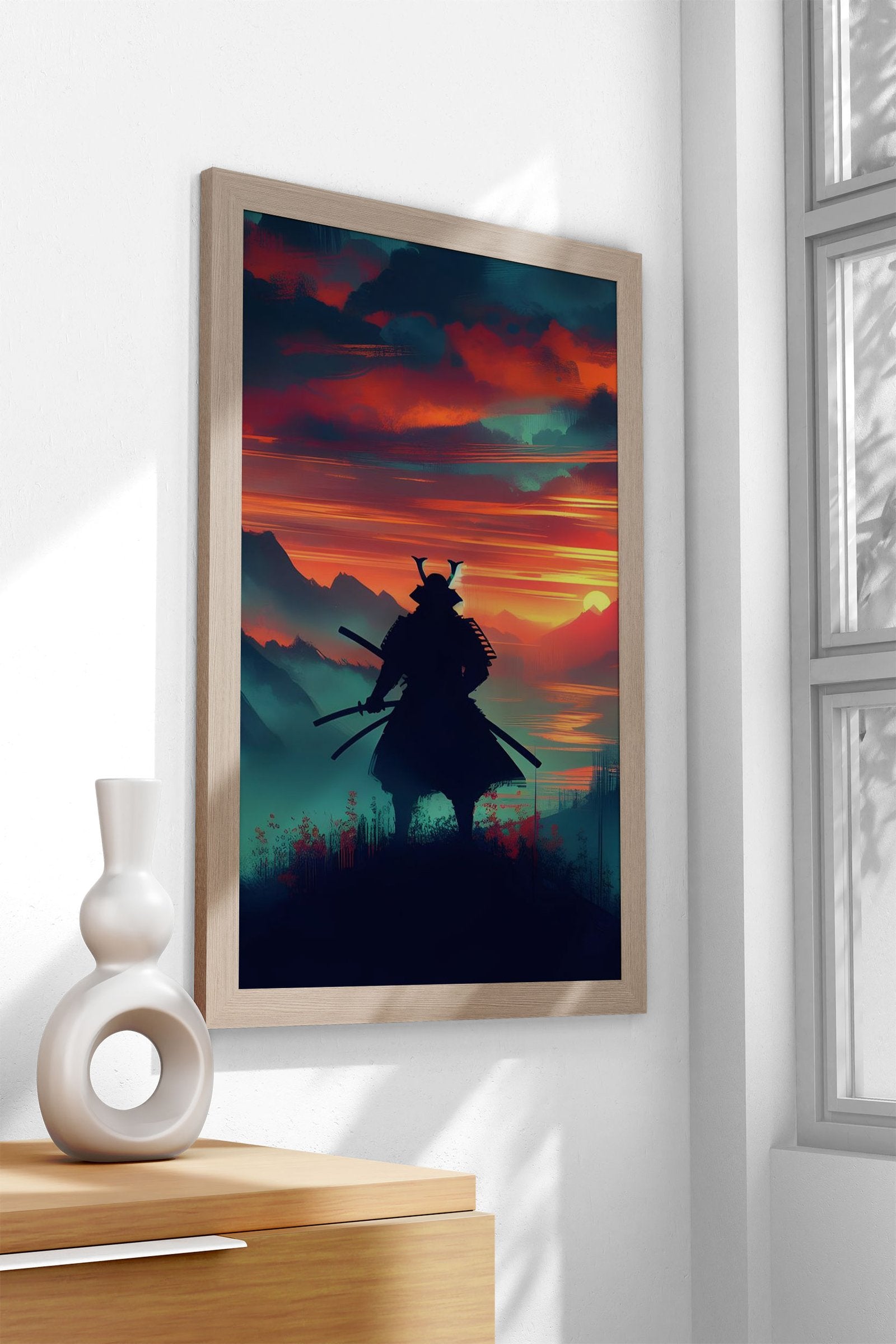 Japanese Shogun Warrior | Asian Style Wall Art - Multiple Sizes ...