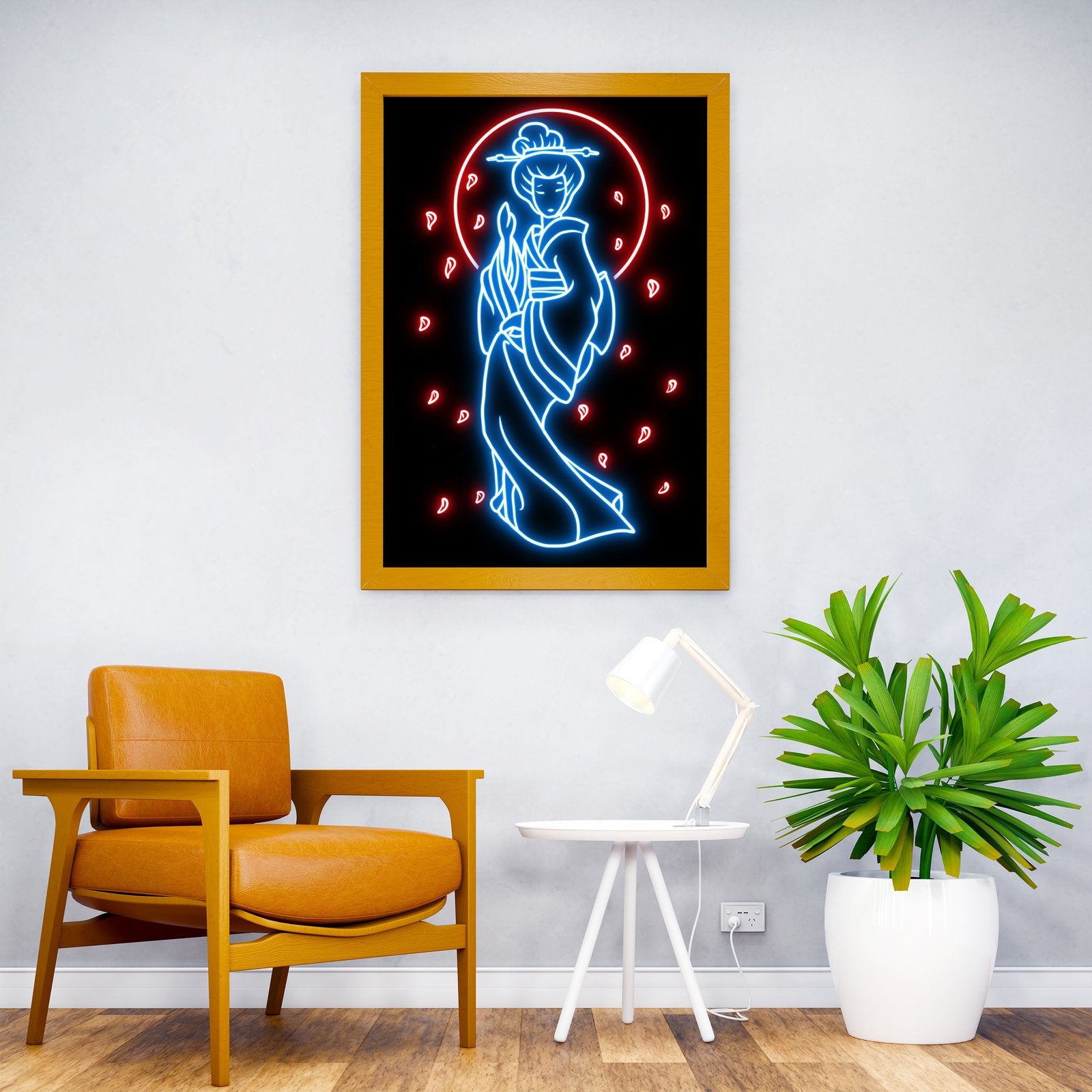 Japanese geisha neon | Asian Style Wall Art - Multiple Sizes Available ...
