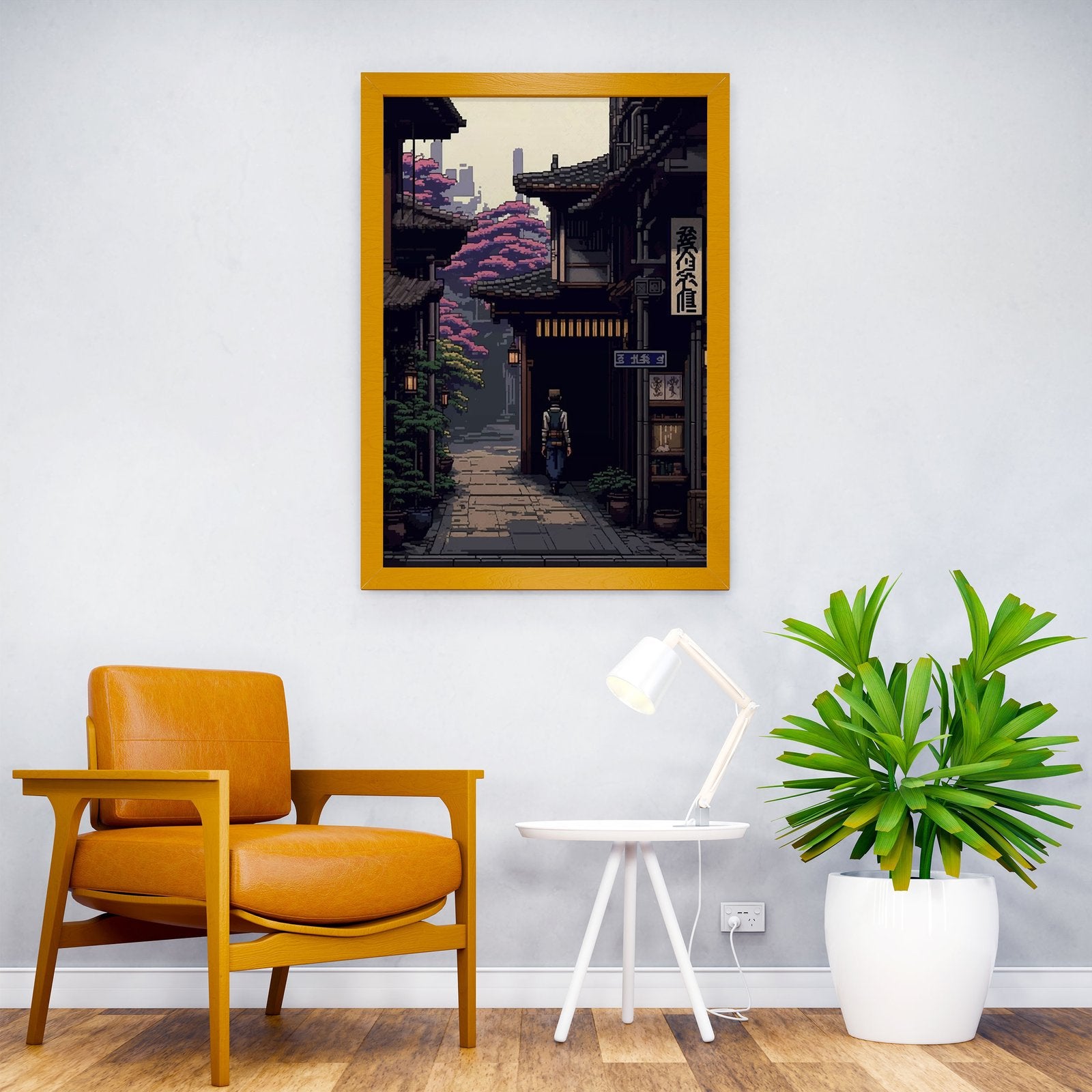 Kyoto City Pixel Art | Asian Style Wall Art - Multiple Sizes Available ...