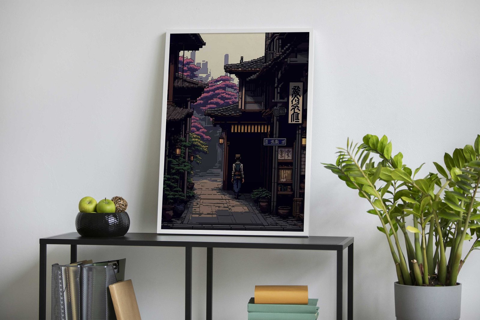 Kyoto City Pixel Art | Asian Style Wall Art - Multiple Sizes Available ...