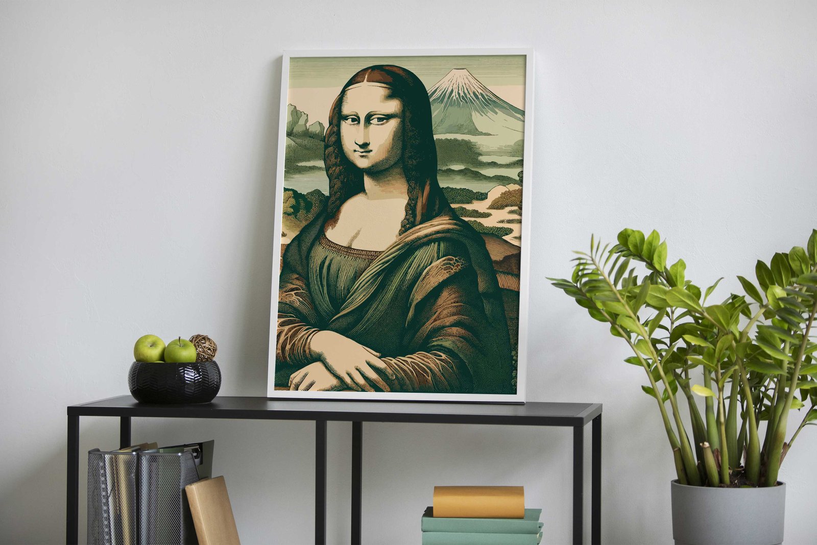Mona Lisa Mount Fuji | Asian Style Wall Art - Multiple Sizes Available ...