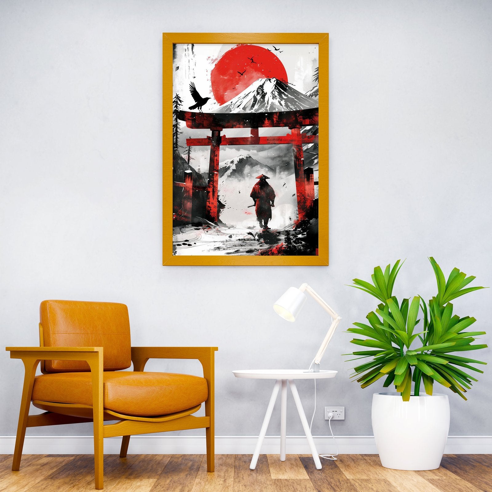 Samurai Torii Gate Fuji | Asian Style Wall Art - Multiple Sizes ...