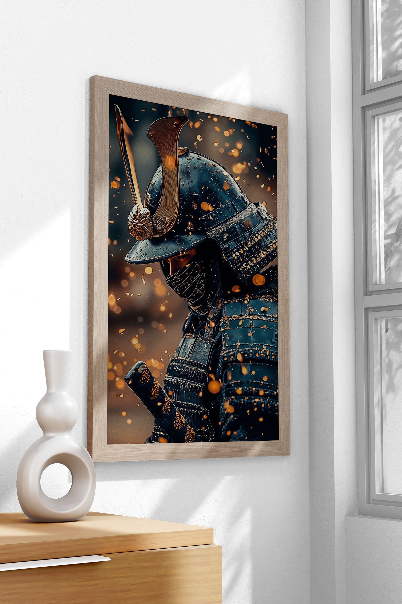 Samurai Warrior in Armor | Asian Style Wall Art - Multiple Sizes ...