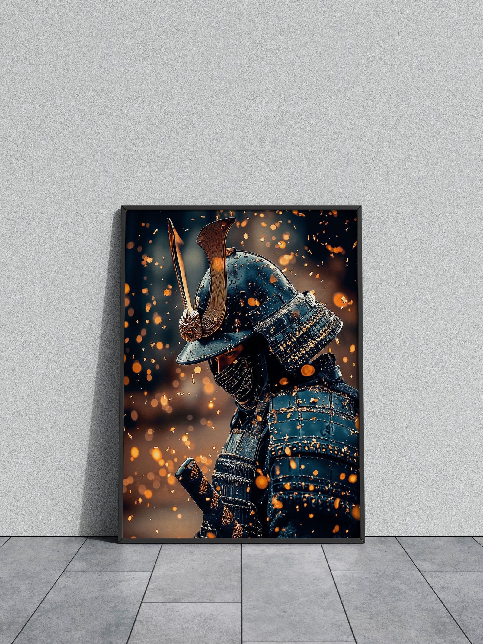 Samurai Warrior in Armor | Asian Style Wall Art - Multiple Sizes ...