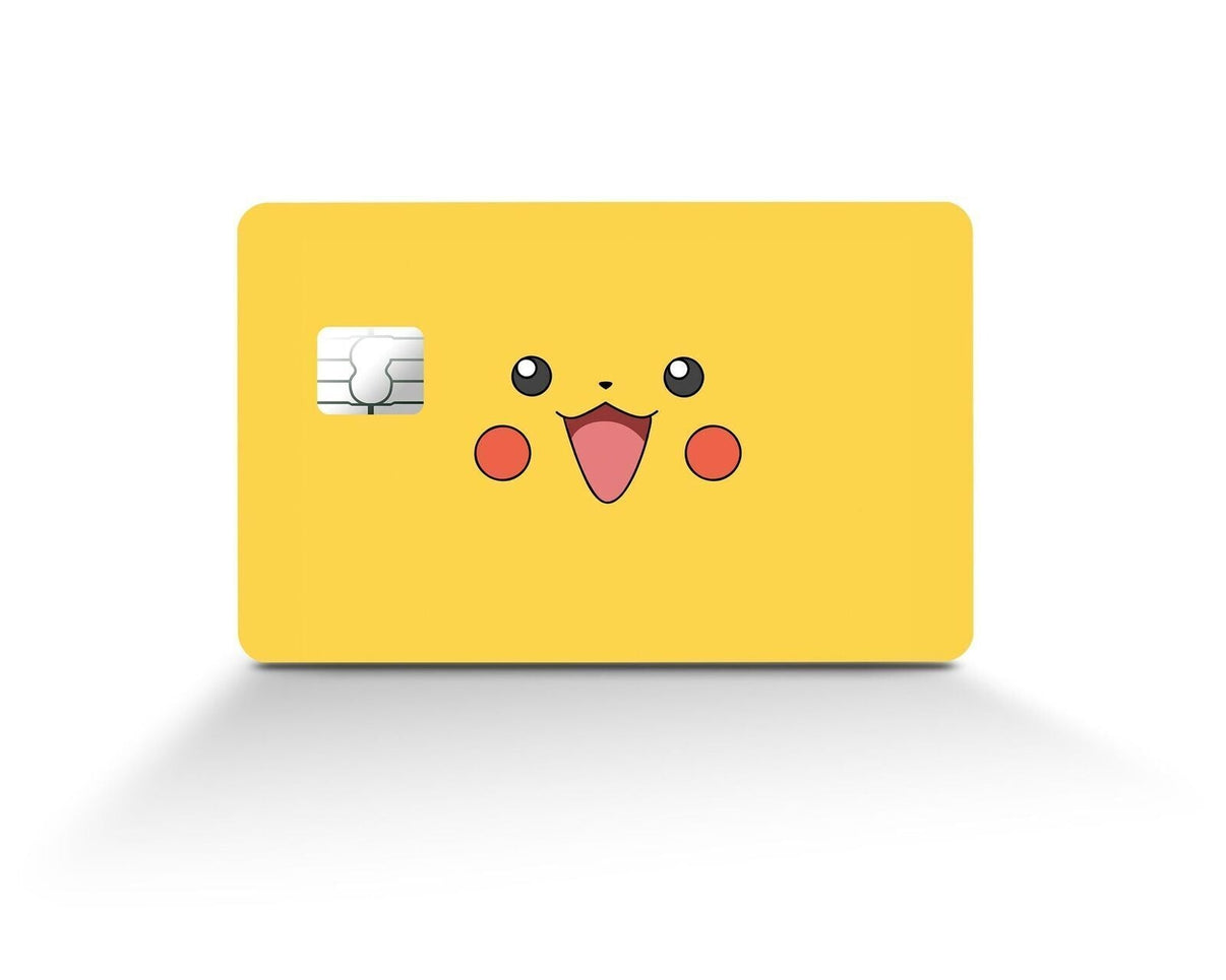 Pikachu Face Pokemon Card Skin Credit Card Skin – Wonderwallsboutique