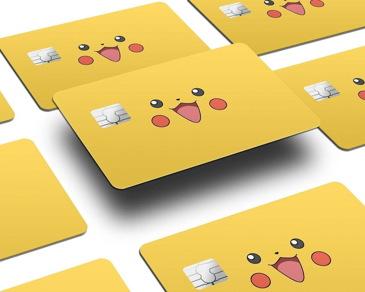 Pikachu Face Pokemon Card Skin Credit Card Skin | Vinyl Wrap | Di ...