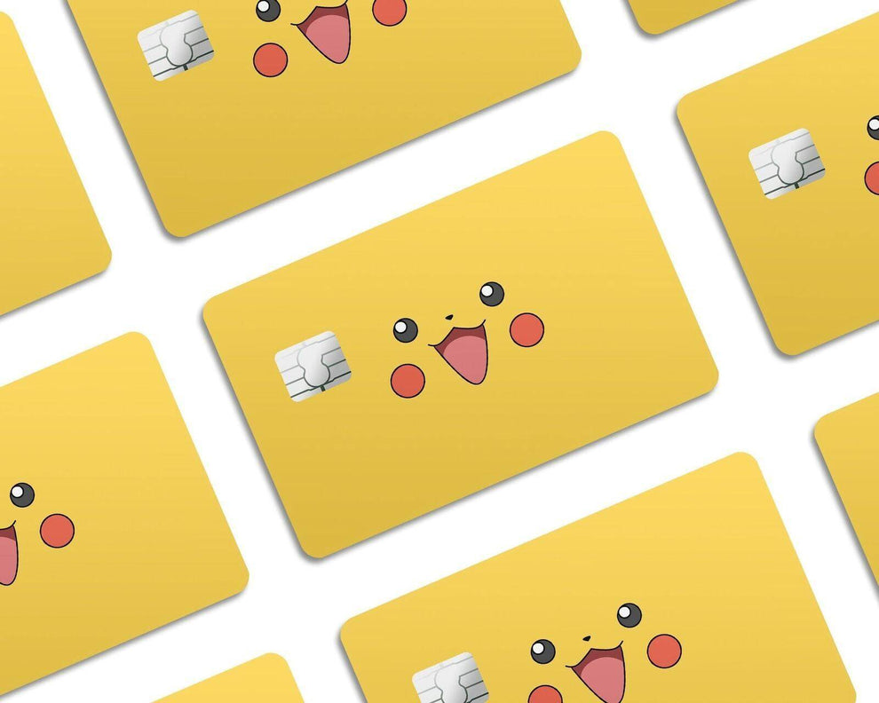 Pikachu Face Pokemon Card Skin Credit Card Skin | Vinyl Wrap | Di ...