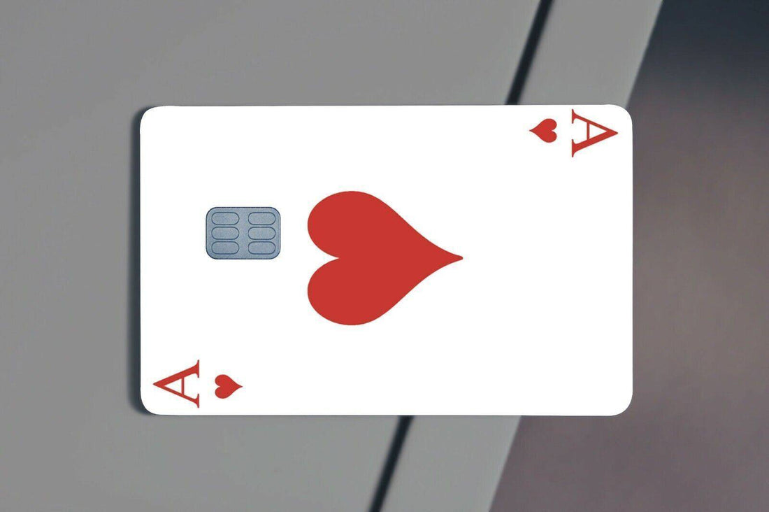 Ace Of Hearts Design Credit Card Skin | Vinyl Wrap | Digital Icon ...